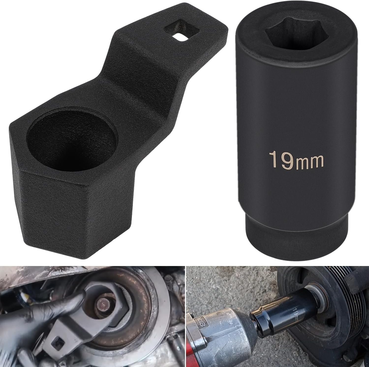 Amazon.com: For Honda 19 mm Harmonic Balancer Socket & 50mm Crankshaft ...