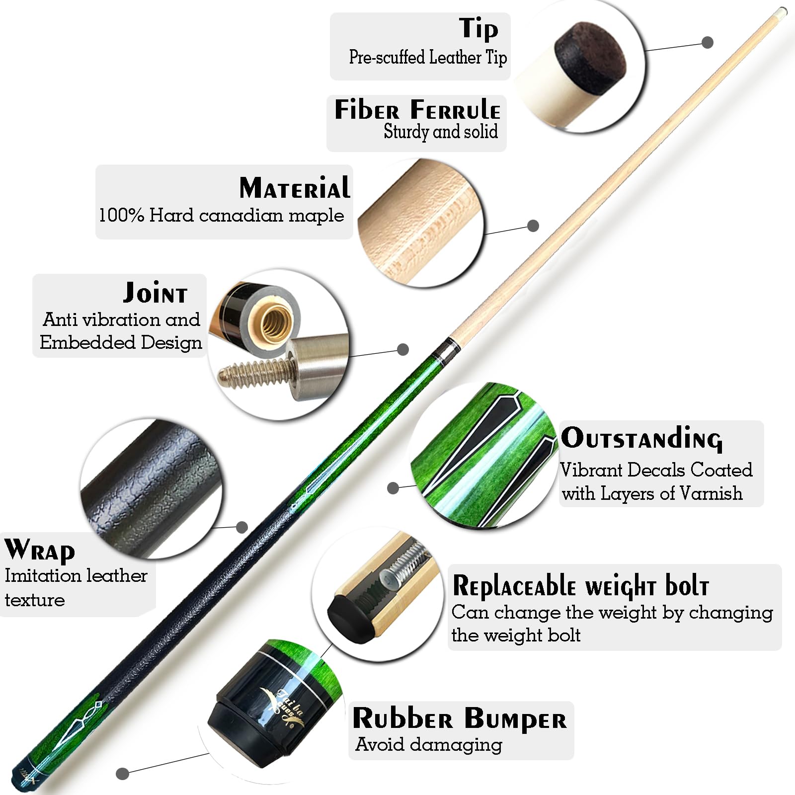 Snapklik.com : Tai Ba Cues Pool Cue Pool Stick