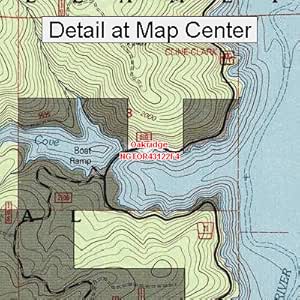 Amazon.com : USGS Topographic Quadrangle Map - Oakridge, Oregon (Folded ...