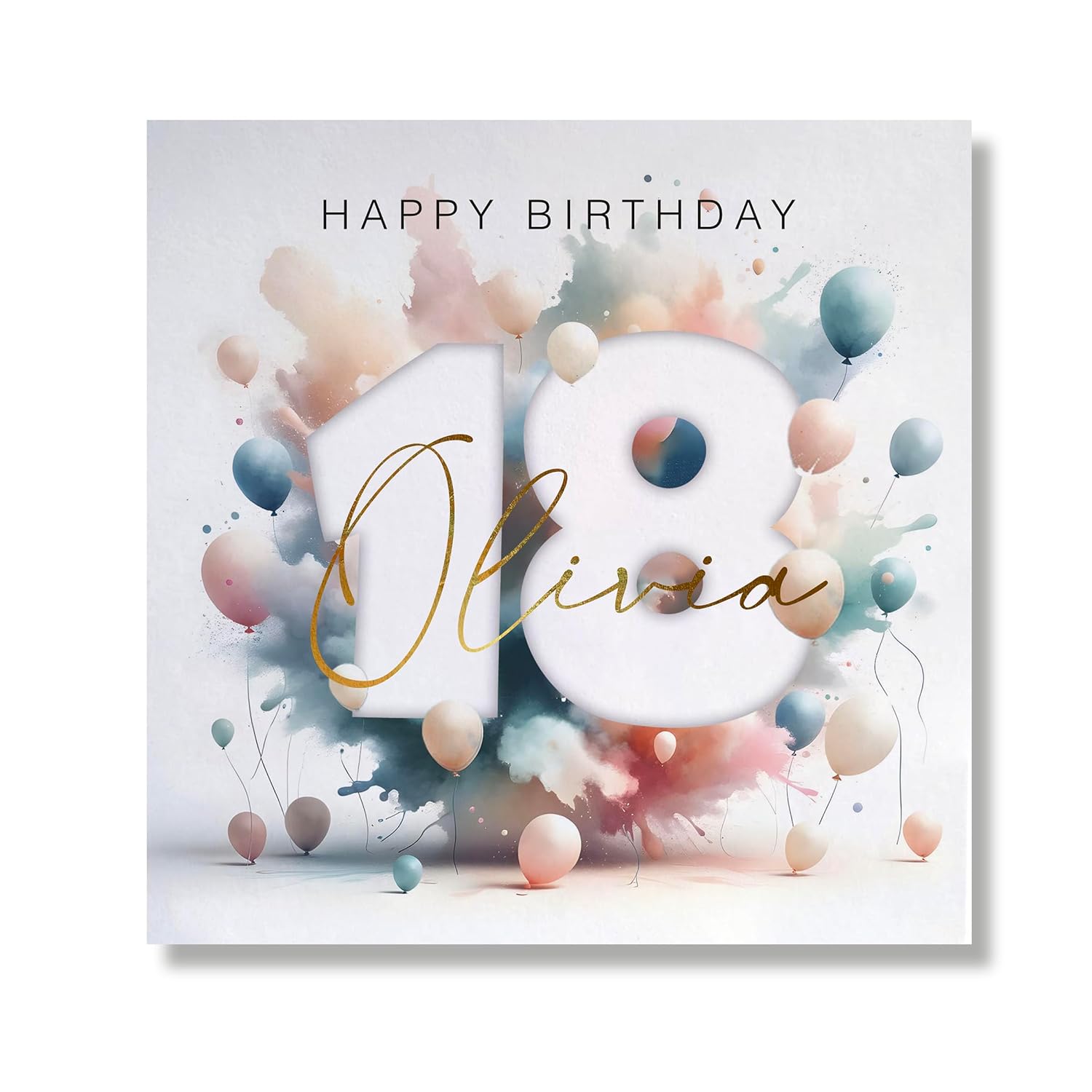 Personalised 18th Birthday Card for Girls and Boys, Daughter, Niece ...