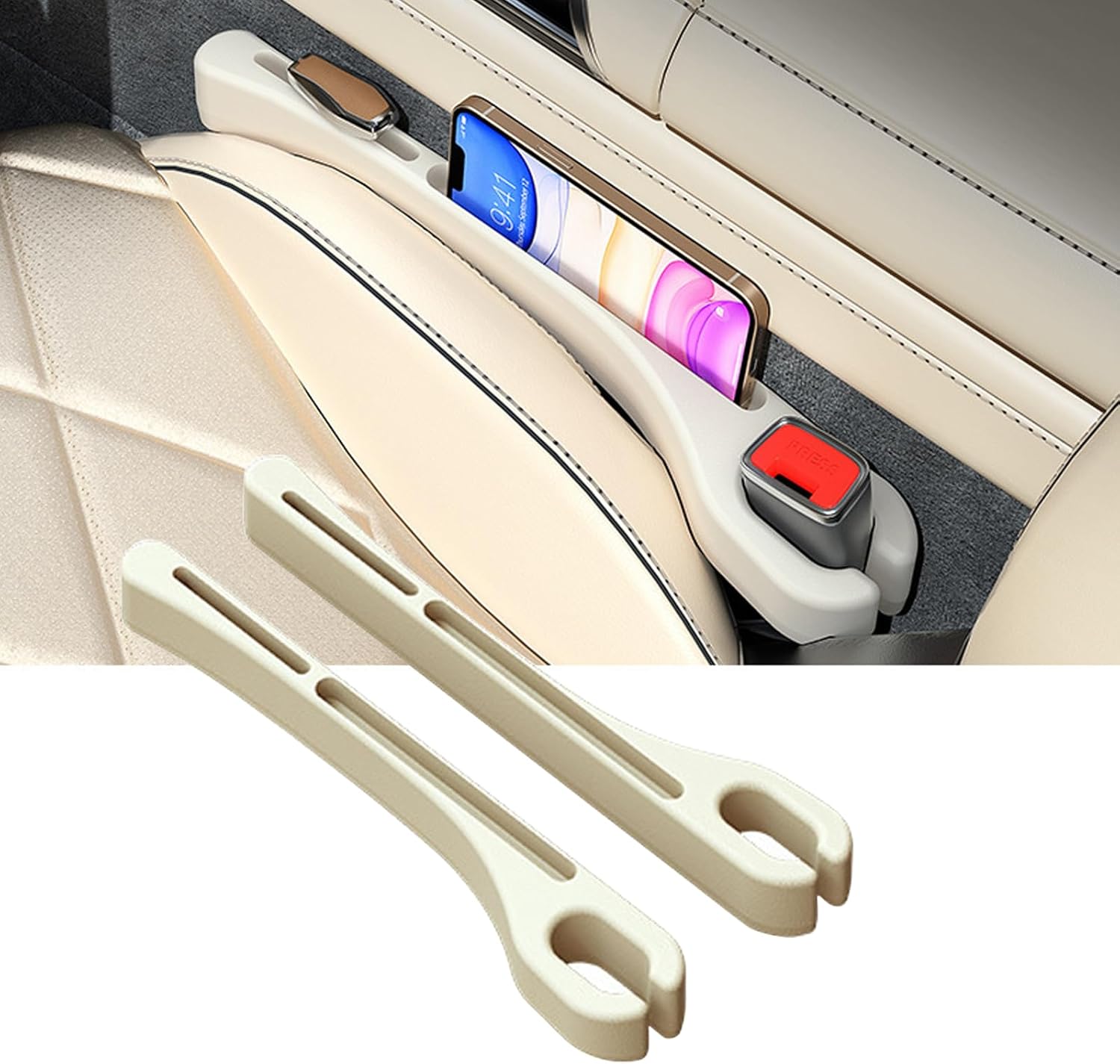 Amazon.com: Arimilk Car Seat Gap Filler, Storage Space for Cell Phones ...