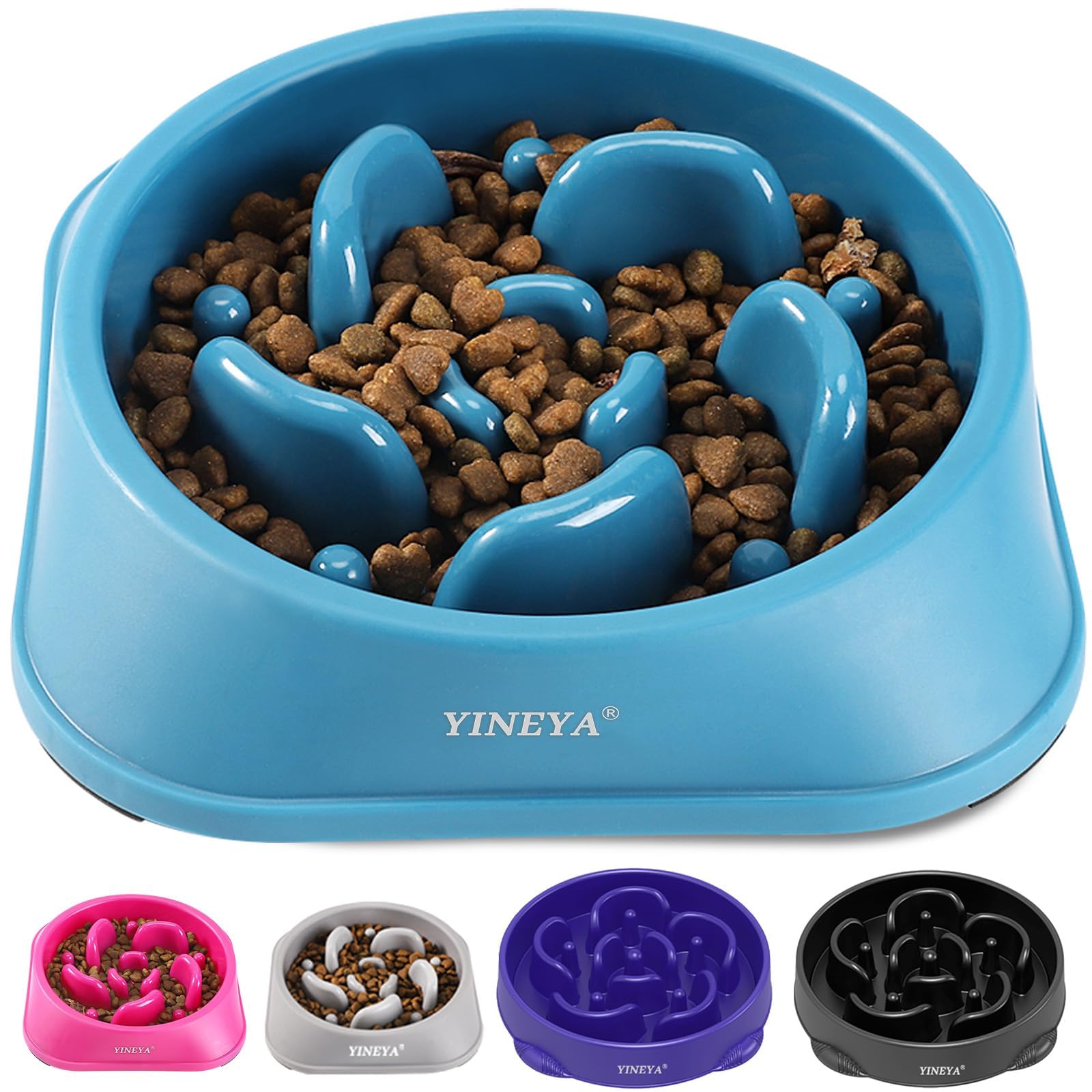 Amazon.com: YINEYA Slow Feeder Dog Bowls Large Breed, Dog Slow Feeder ...