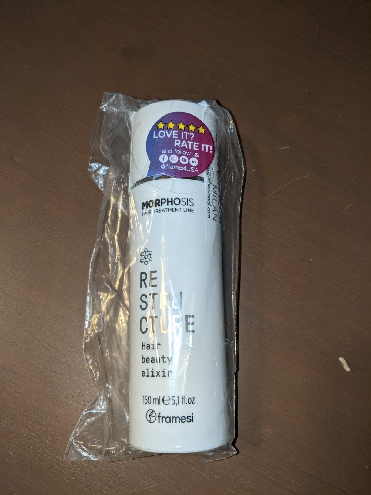 Amazon.com: FRAMESI Morphosis Restructure Hair Beauty Elixir 5.1 fl oz ...
