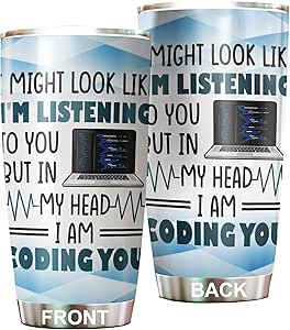 Amazon.com | MEDROC Medical Coder Tumbler Stainless Steel 20oz, Funny ...