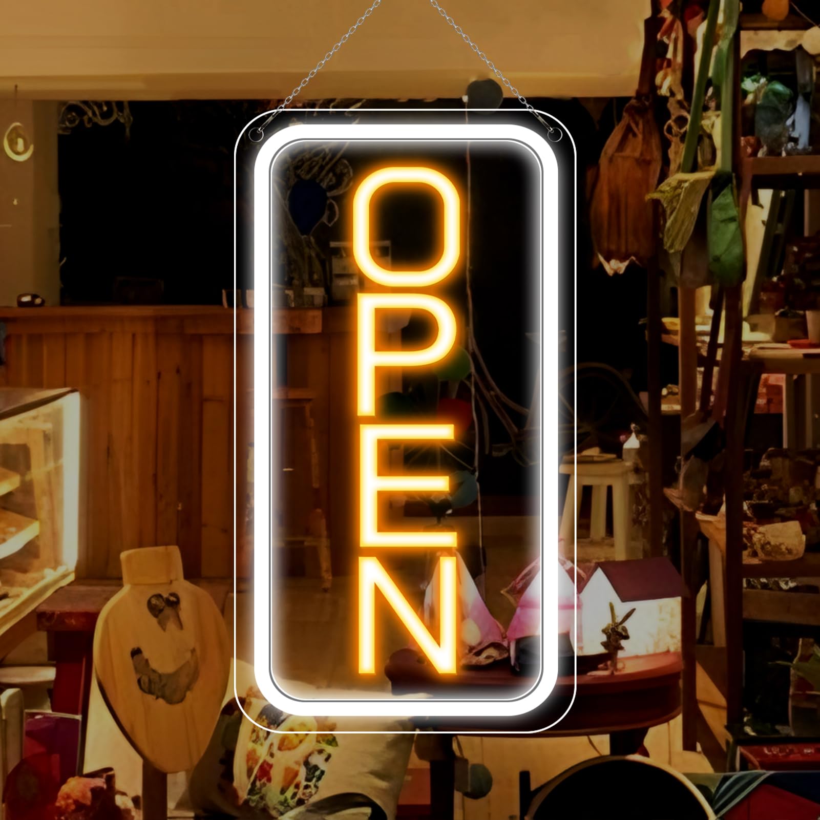 Snapklik.com : inShareplus 16"x 9" Super Bright Open Sign,12V LED Neon ...