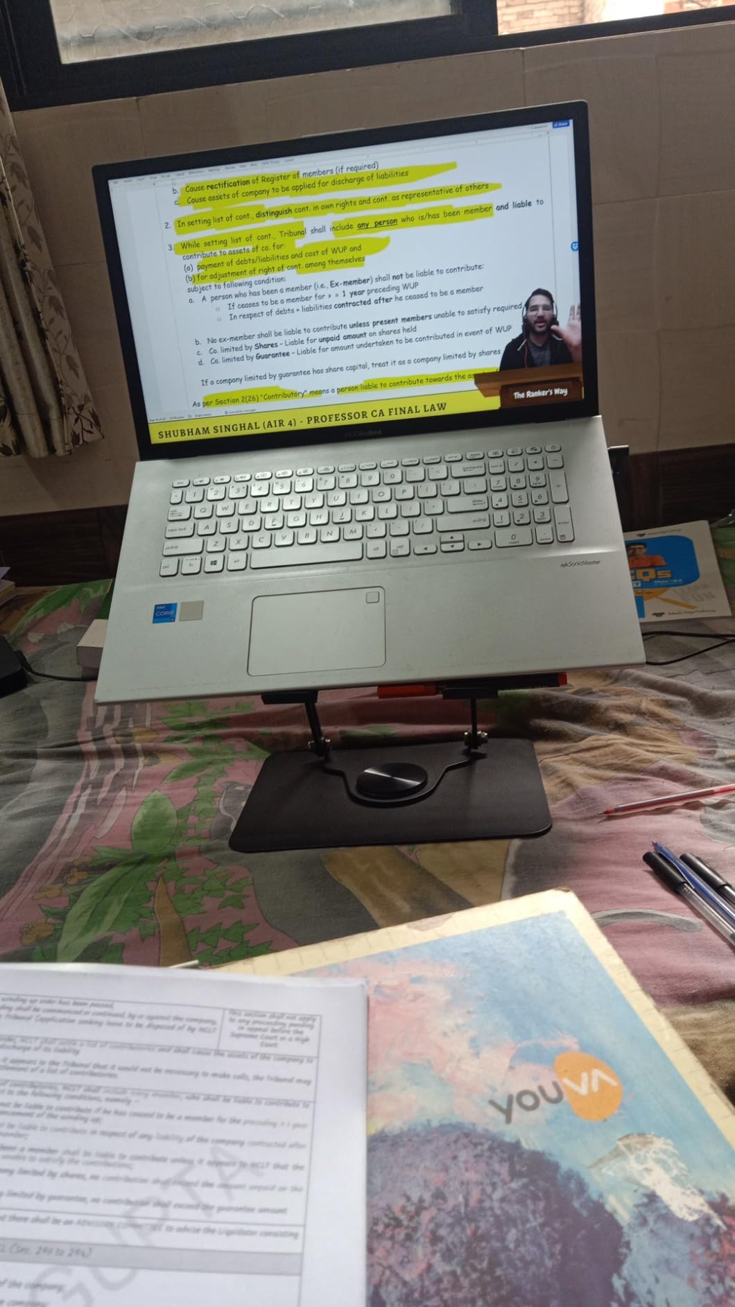 Zebronics NS3000 Portable Laptop & Tablet Stand Supports Upto 17” with ...