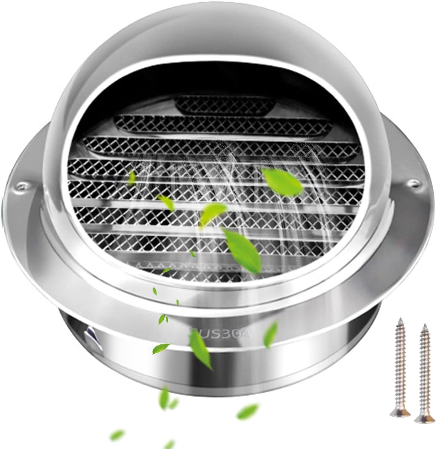 Amazon.com: 304 Stainless Steel Round Vent Cover, Round Exhaust Grille ...