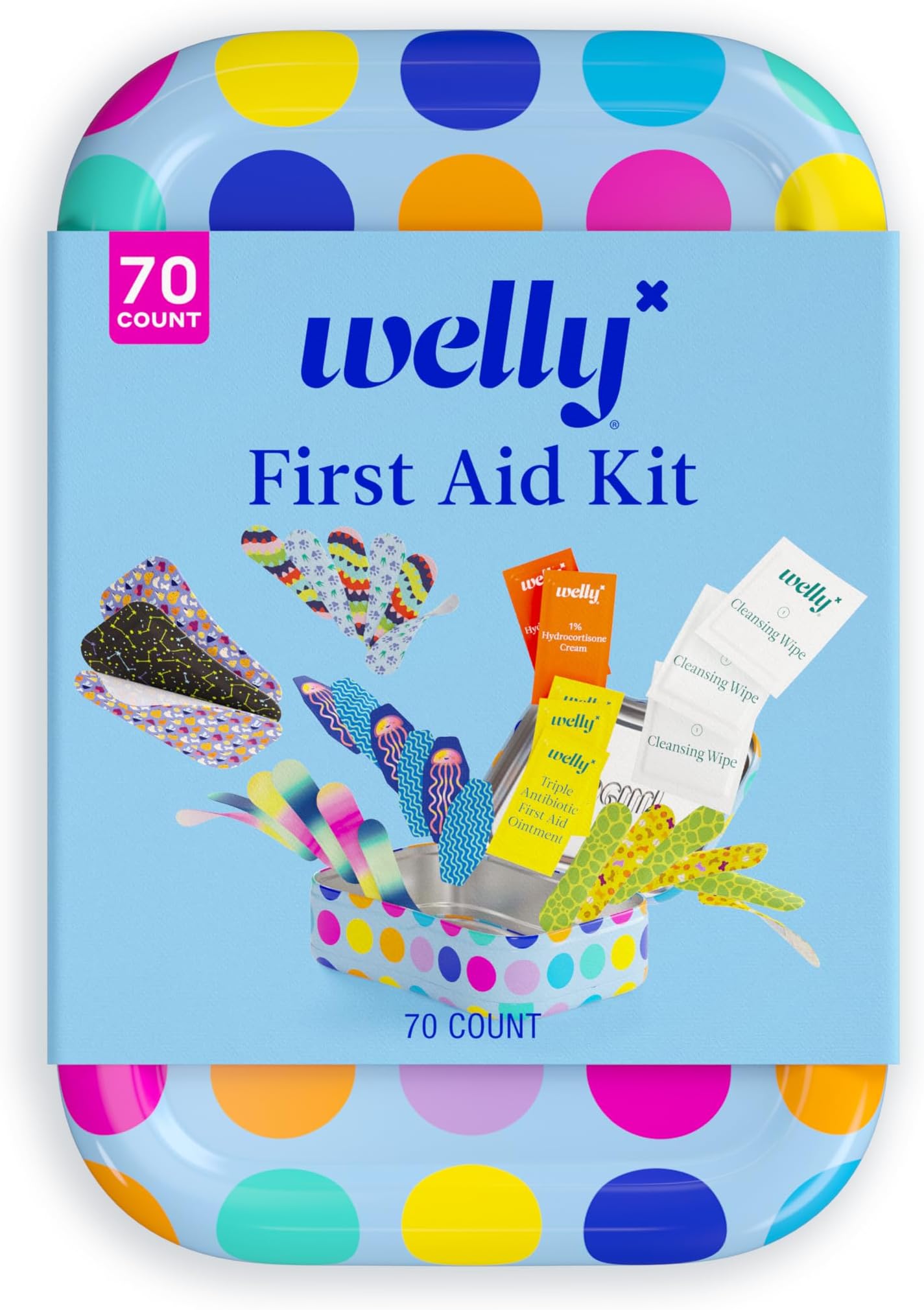 Amazon.com: Welly First Aid Kit - Adhesive Bandages in Flexible Fabric ...