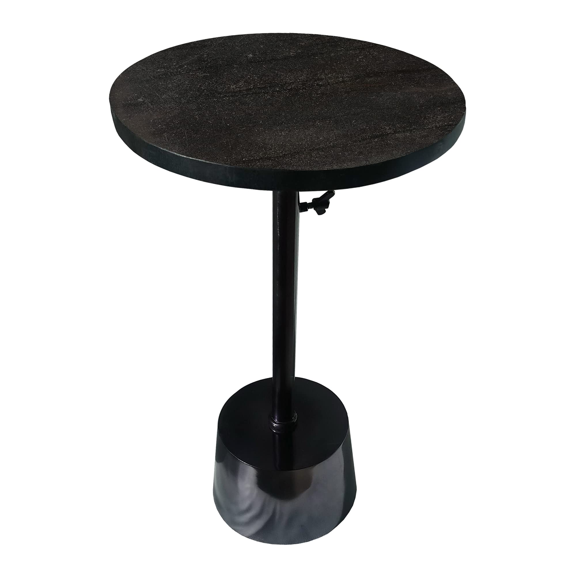 Snapklik.com : Benjara Aluminum Frame Round Side Table