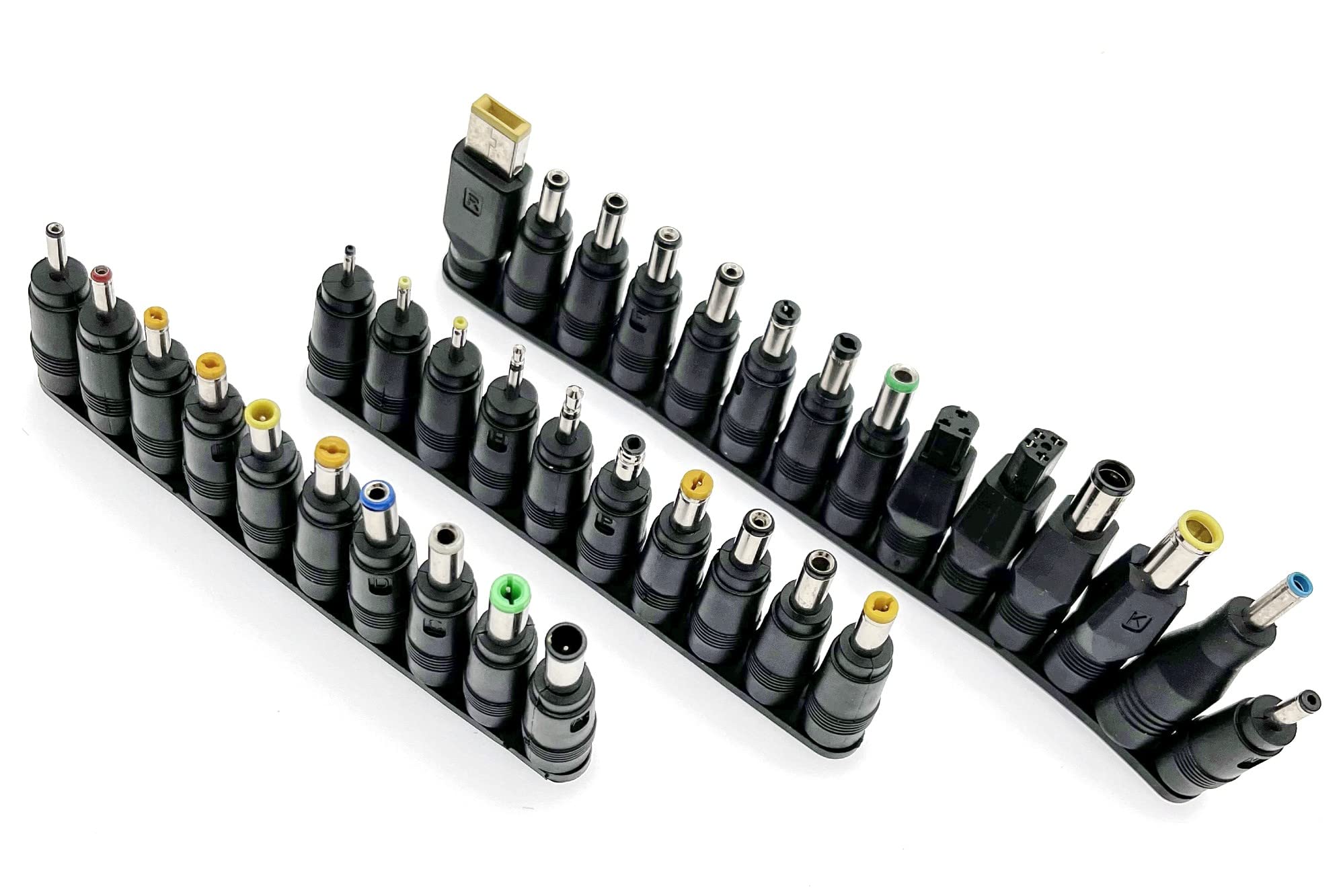 Snapklik.com : 34 PCS DC Barrel Jack Tip Set, Charger Connector Tips ...