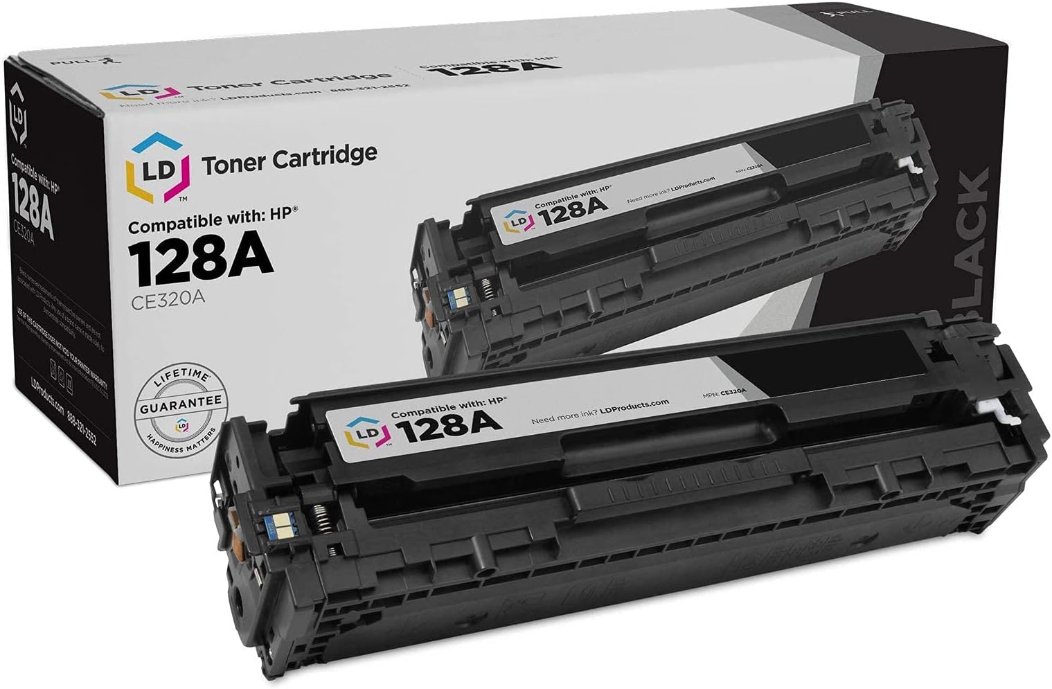 Amazon.com: ACQMKINK 128A Black Toner Cartridge CE320A Replacement for ...