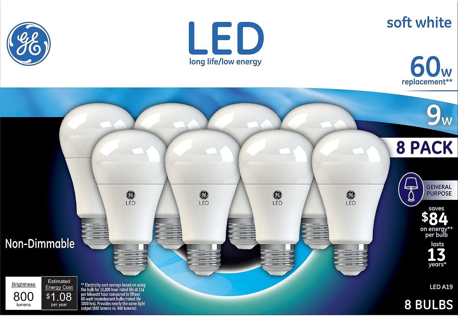 GE Lighting 78385 Energy Smart LED 7-watt 470-Lumen Dimmable RS20 ...