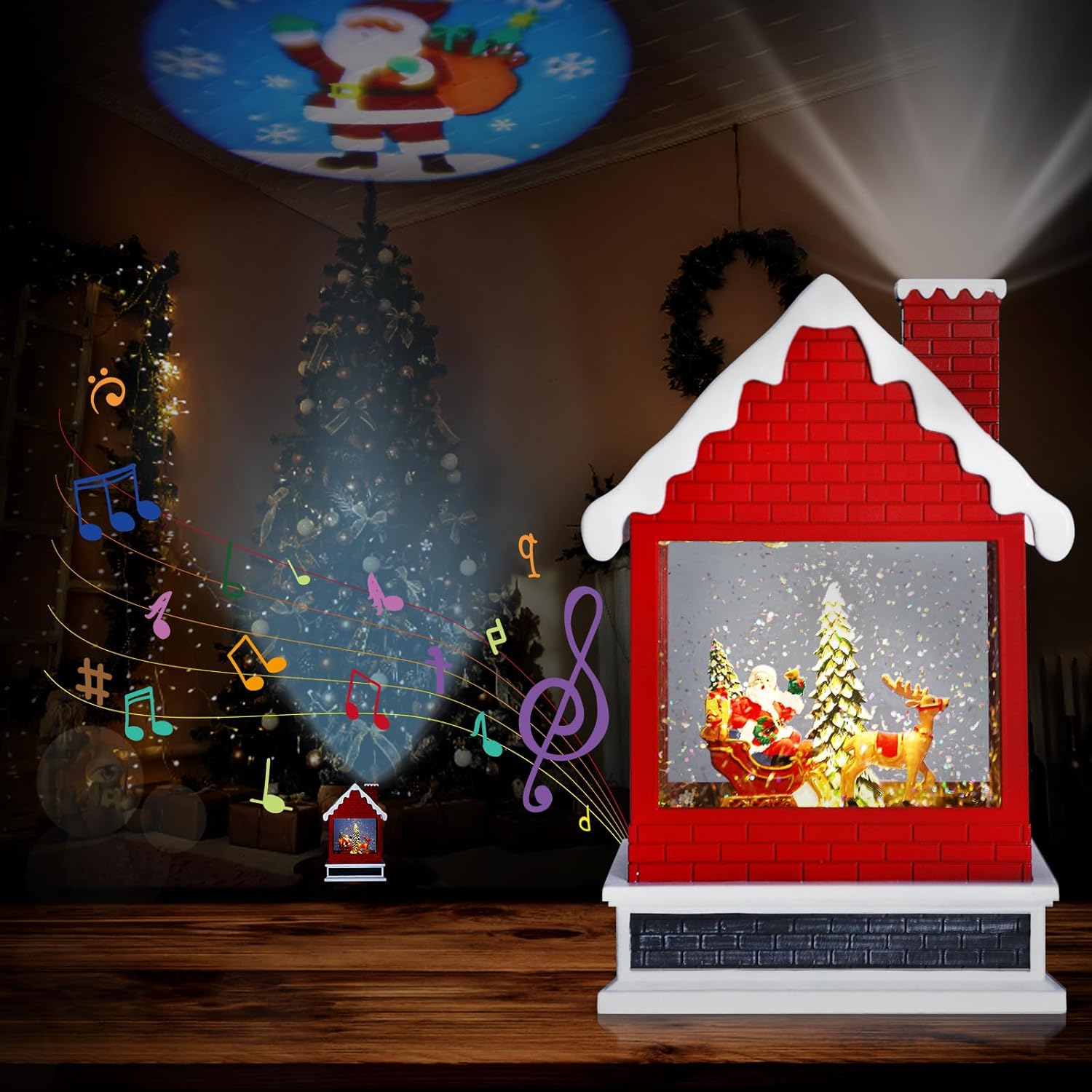 Lighted Snow Globe CestMall Christmas Projection Musical Snow Globe lighted-snow-globe-cestmall-christmas-projection-musical-snow-globe