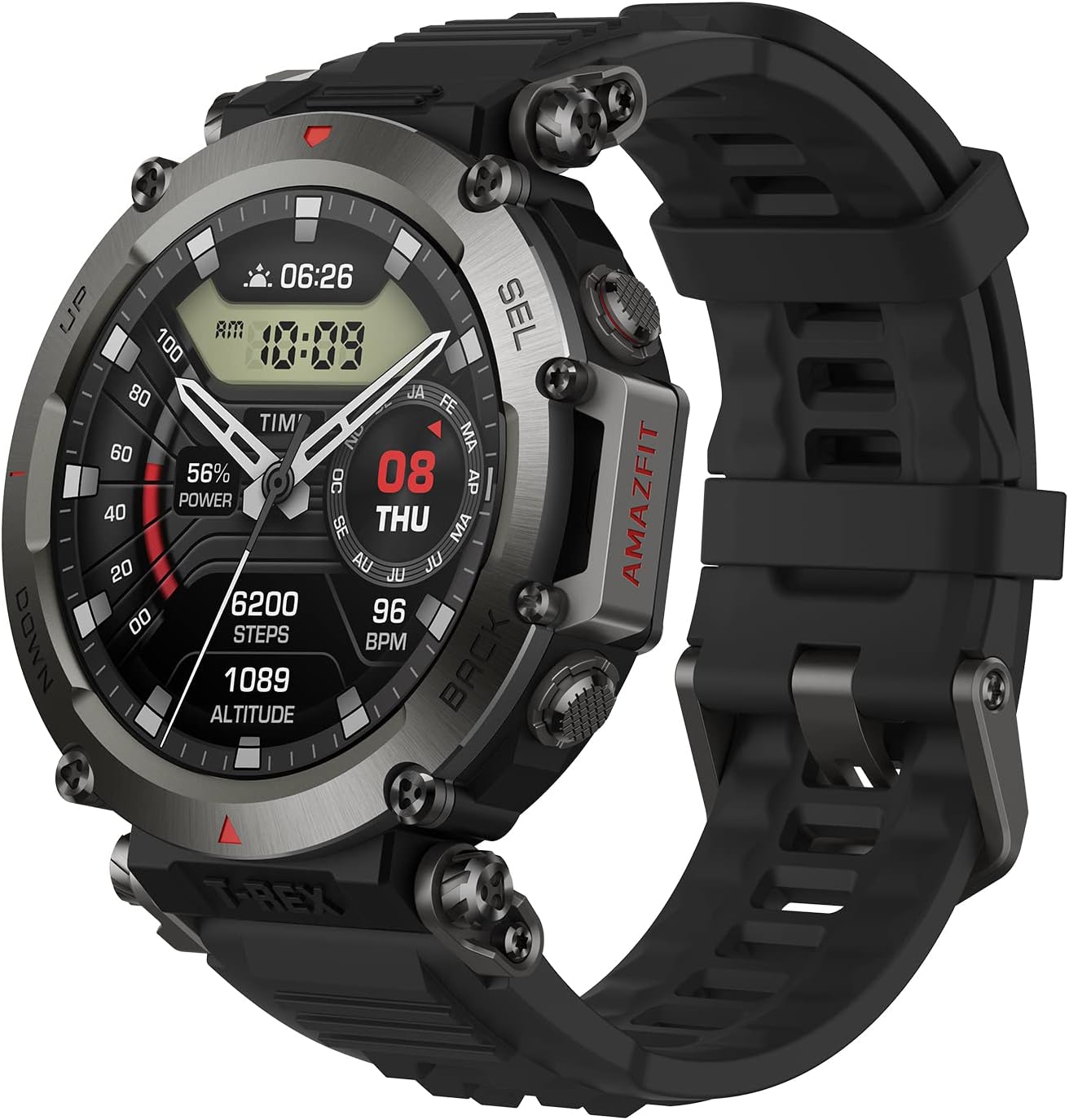 Amazon.in: Buy Amazfit T-Rex Ultra 47mm Smart Watch, Dual-Band GPS ...
