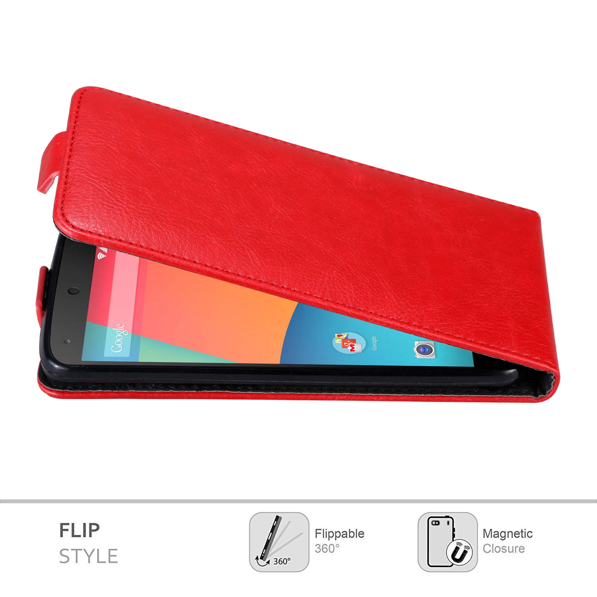 Nexus 5 Wallet Case Red