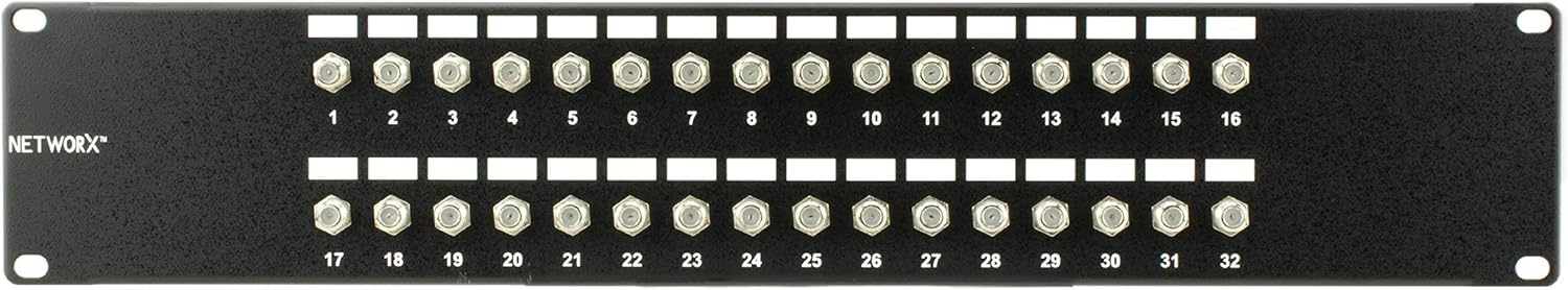 Amazon.com: Networx Coaxial Patch Panels (32 Port, F - Connector ...