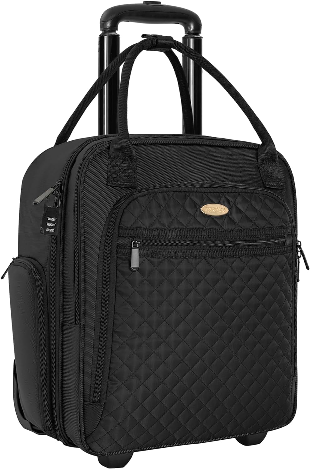 TORIBIO 16" Underseat Carry On Suitcase Wheeled, Women's Carry-On ...