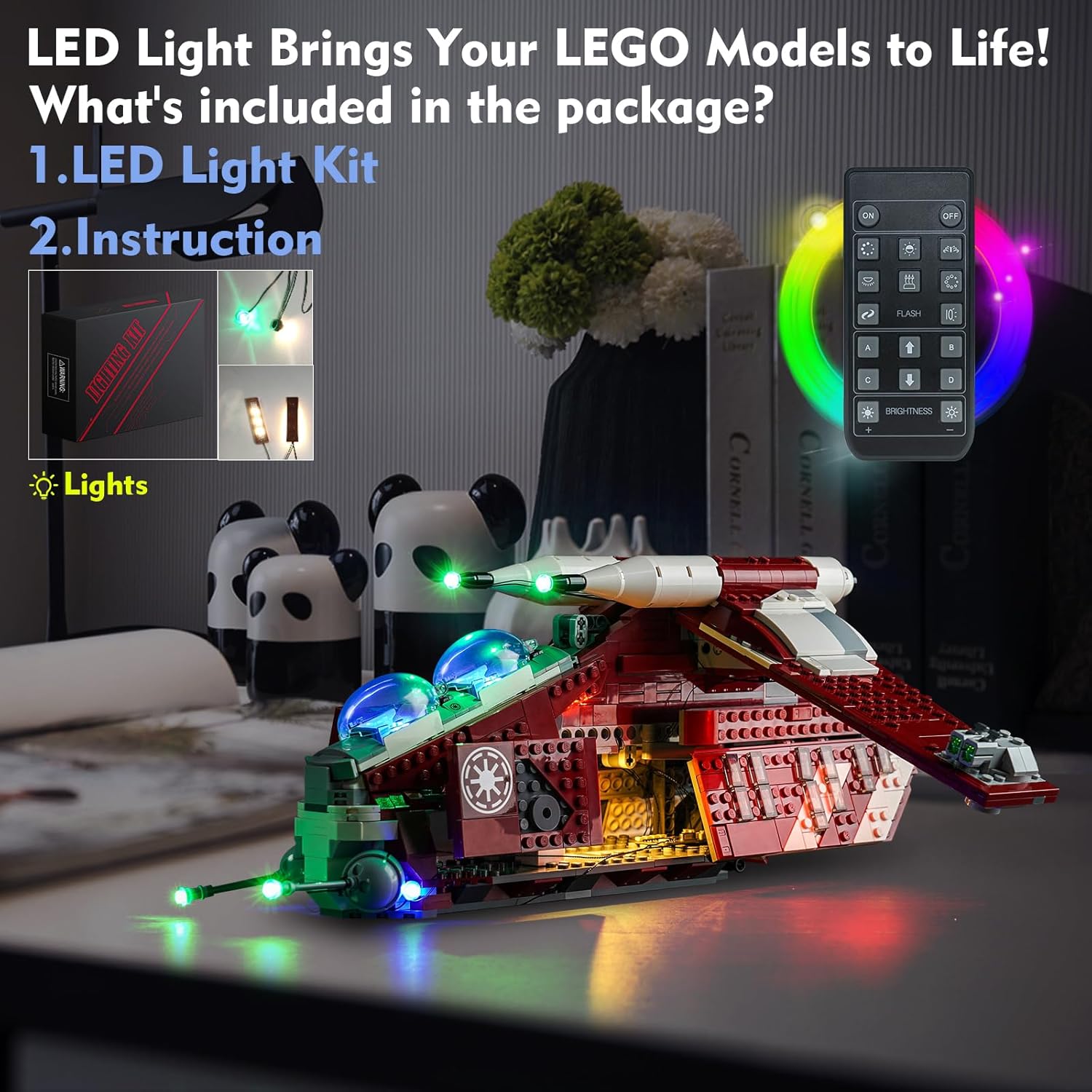 VONADO Kit de luces LED para Lego Coruscant Guard Gunship 75354, juego ...