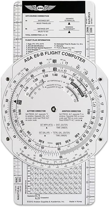 Amazon.com: ASA E6B Paper Flight Computer : Electronics