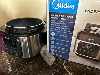 Amazon.com: Midea Electric Pressure Cooker, 14° Inclined Panel, 8-in-1 ...