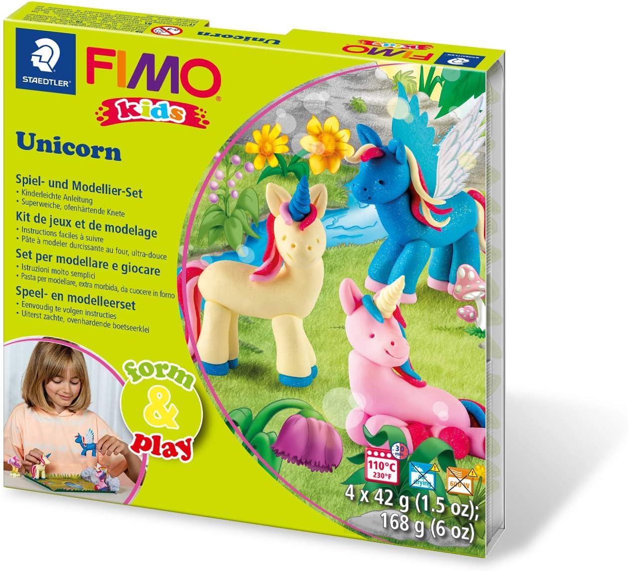 STAEDTLER 8034 16 LYST Katzen Fimo kids form&play Set (superweiche ...