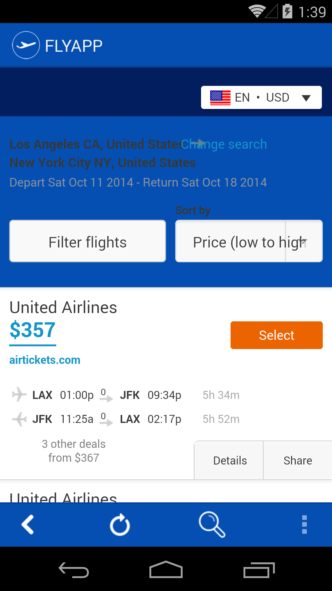 FLYAPP - Best Flight Search Engine - App on Amazon Appstore
