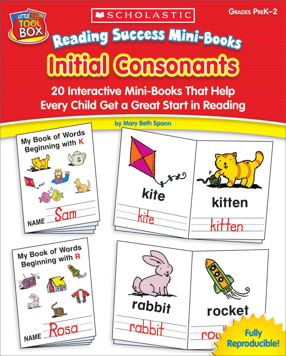 Amazon.com: Reading Success Mini-Books: Initial Consonants: 20 ...