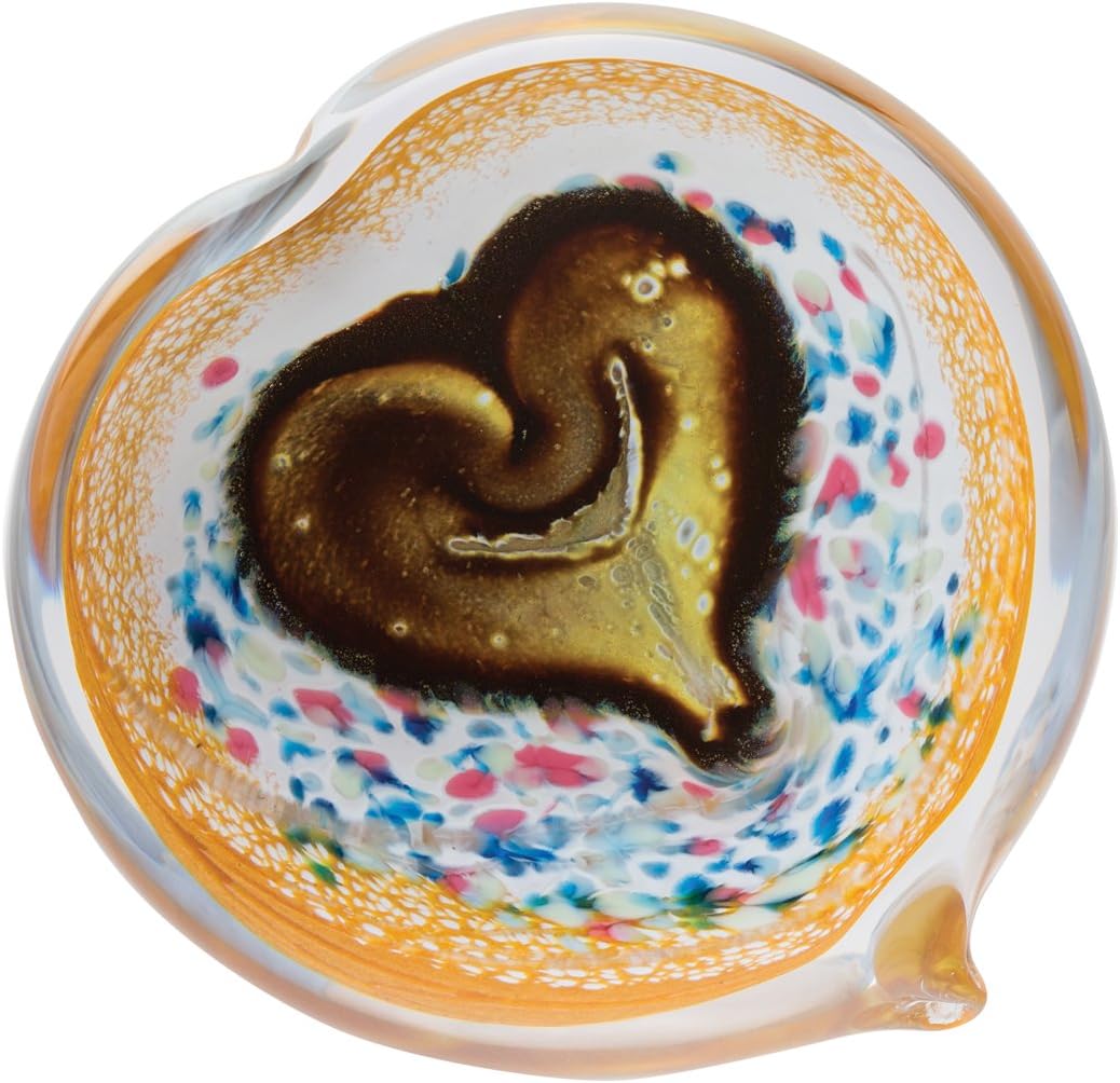 Amazon.com: Caithness Glass Cadenza - Heart Gold : Home & Kitchen