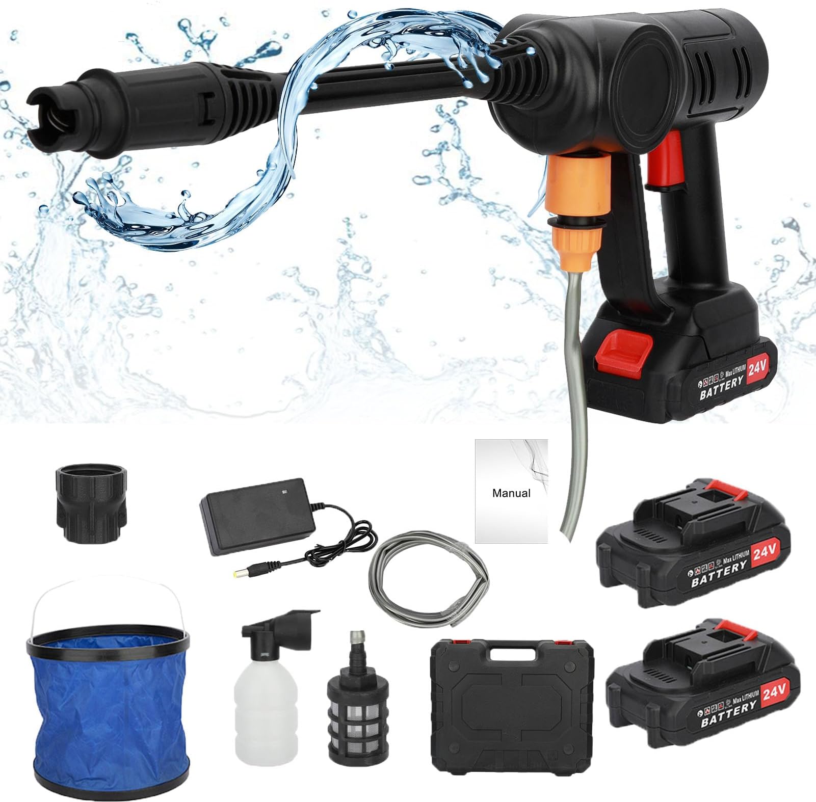 Amazon.com : Hesitroad Cordless Power Pressure Washer,2023 High ...