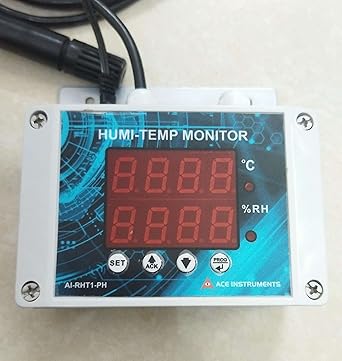 Wall Mounted Temperature and Humidity Alarm Monitor for Server Rooms ...