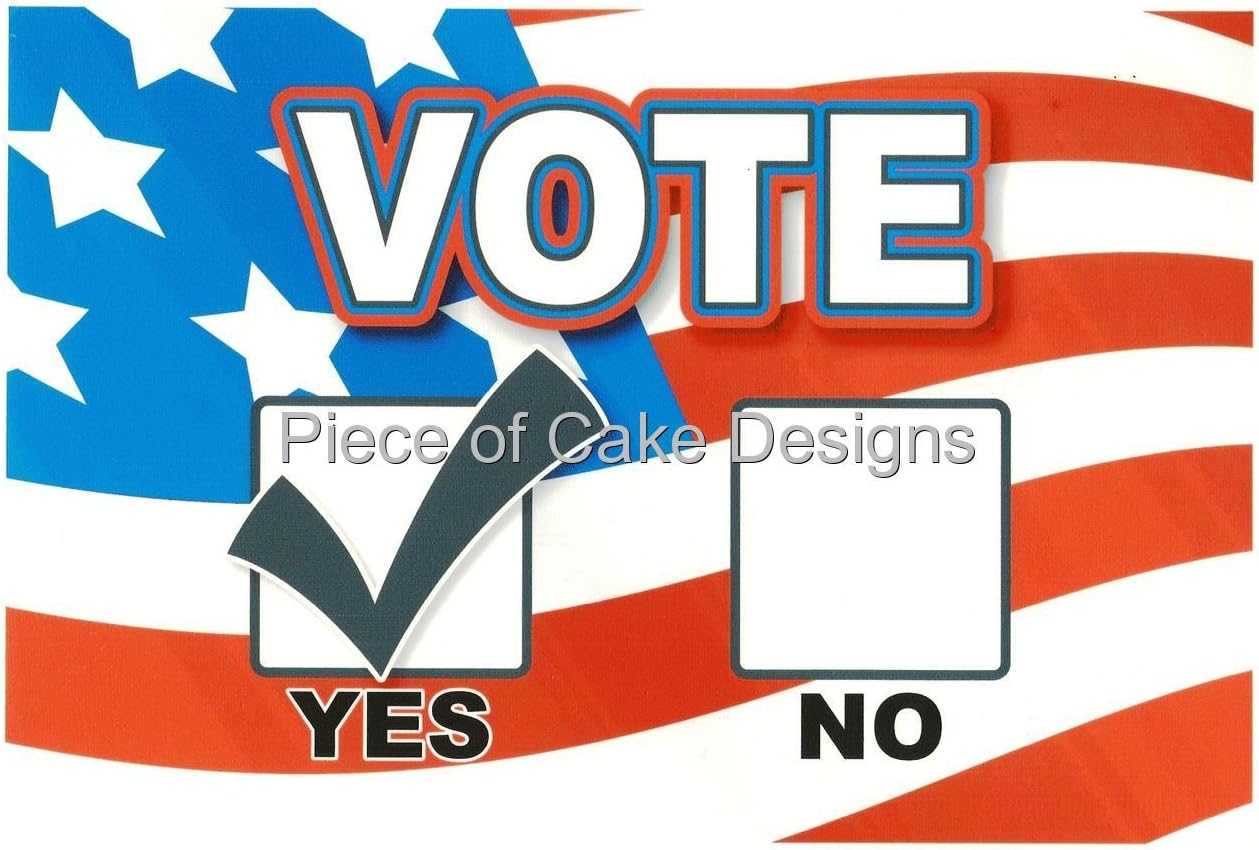 Amazon.com: 1/4 Sheet ~ Vote Day Birthday ~ Edible Cake/Cupcake Topper ...