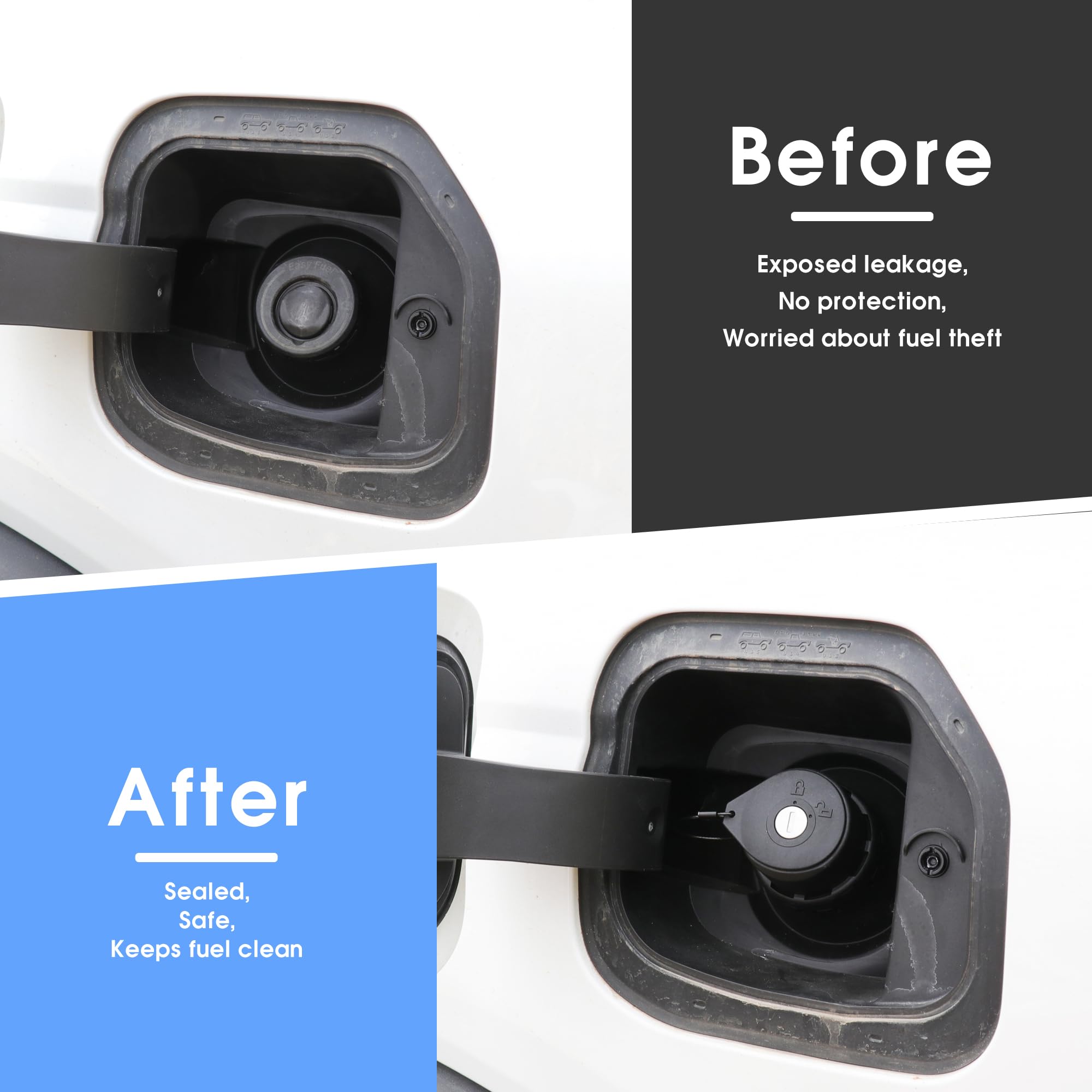 Snapklik.com : Sukemichi Locking Gas Cap Lock And Key For Bronco / F150 ...