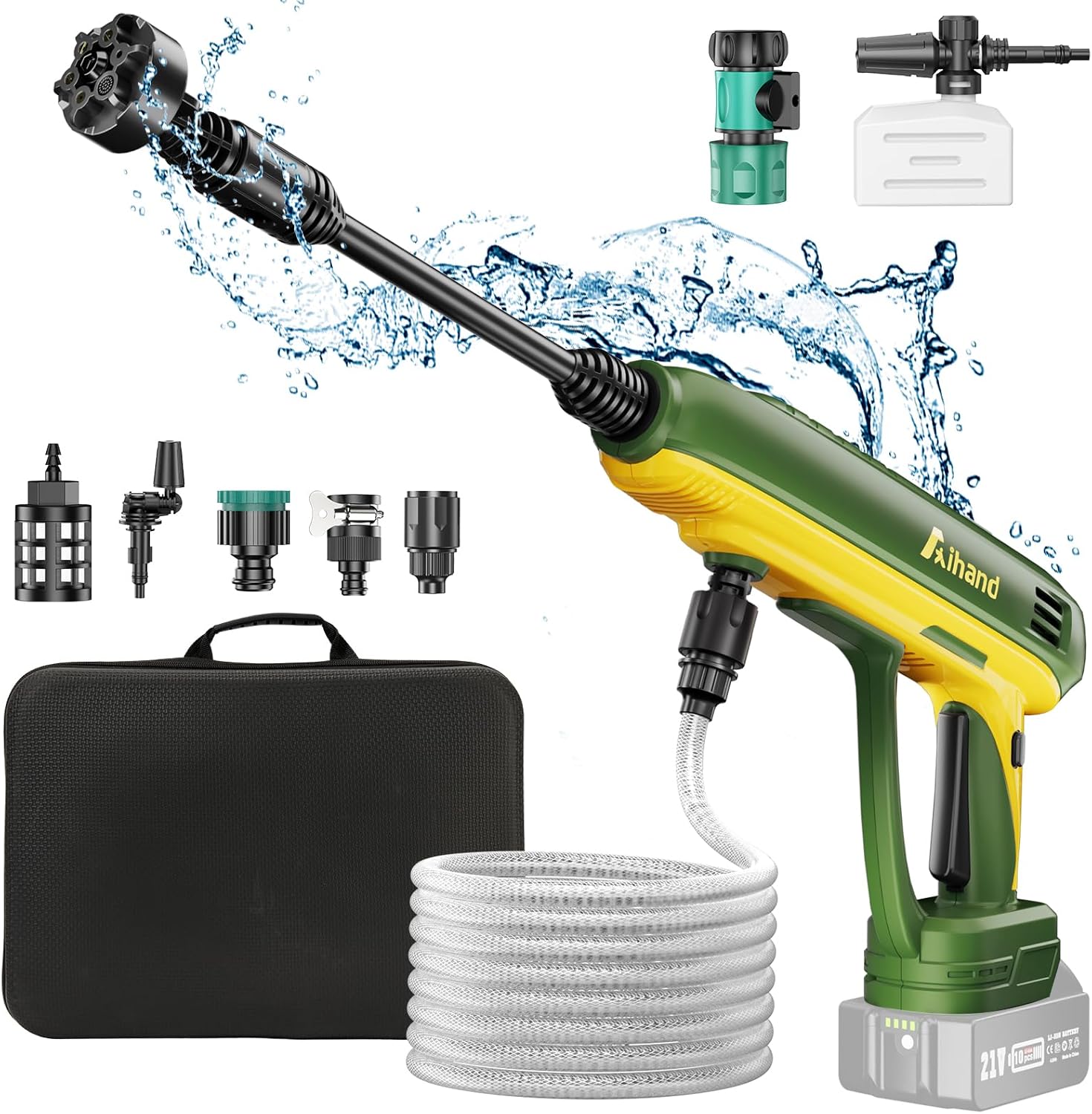 Amazon.com : Aihand Cordless Pressure Washer 1150 PSI, Portable Power ...
