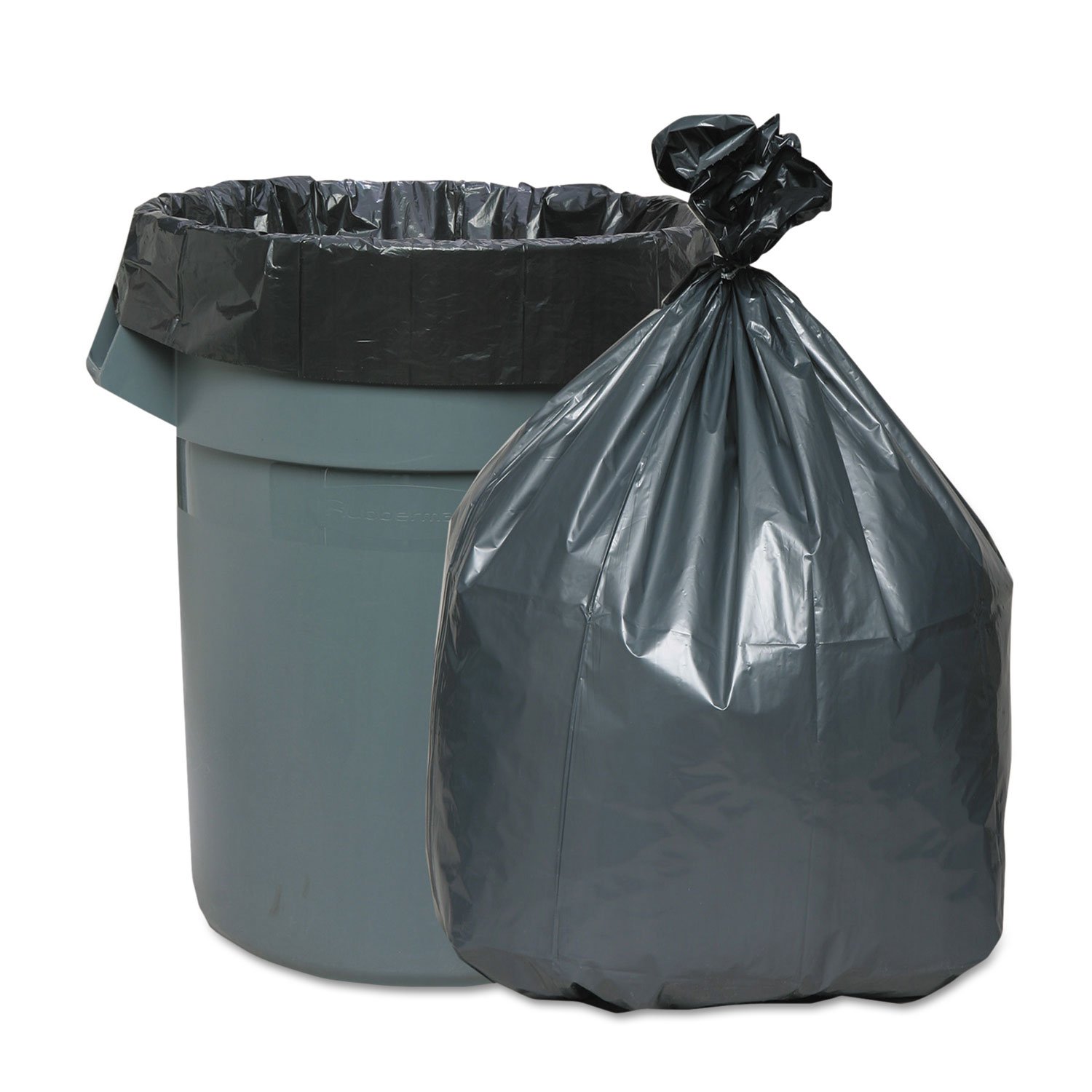 Platinum Plus PLA5525 Trash Can Liners, 55-60 Gal, 1.55 mil, 39-Inch ...