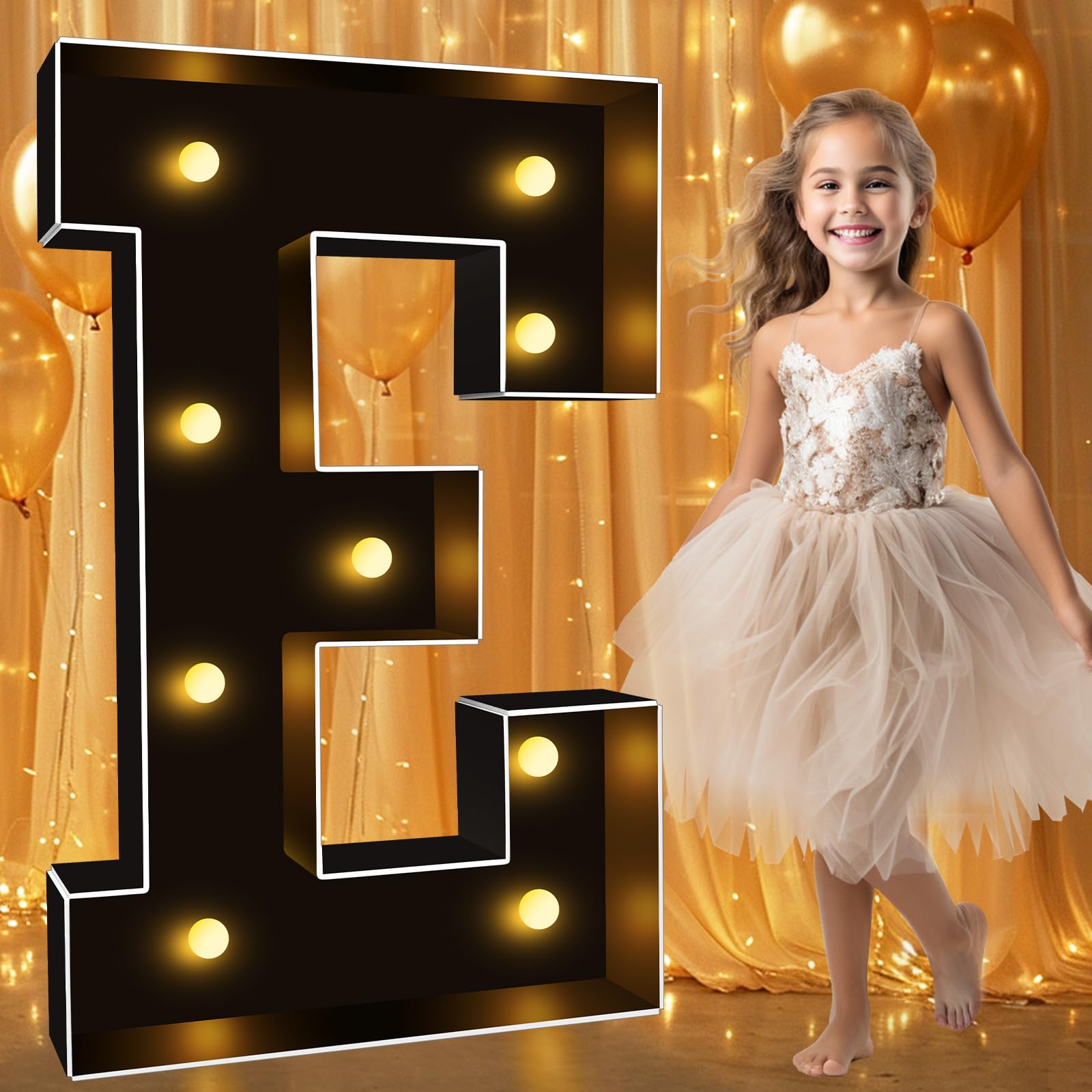 Amazon.com: Pooqla 3FT Marquee Light Up Letters, LED Letters Large ...