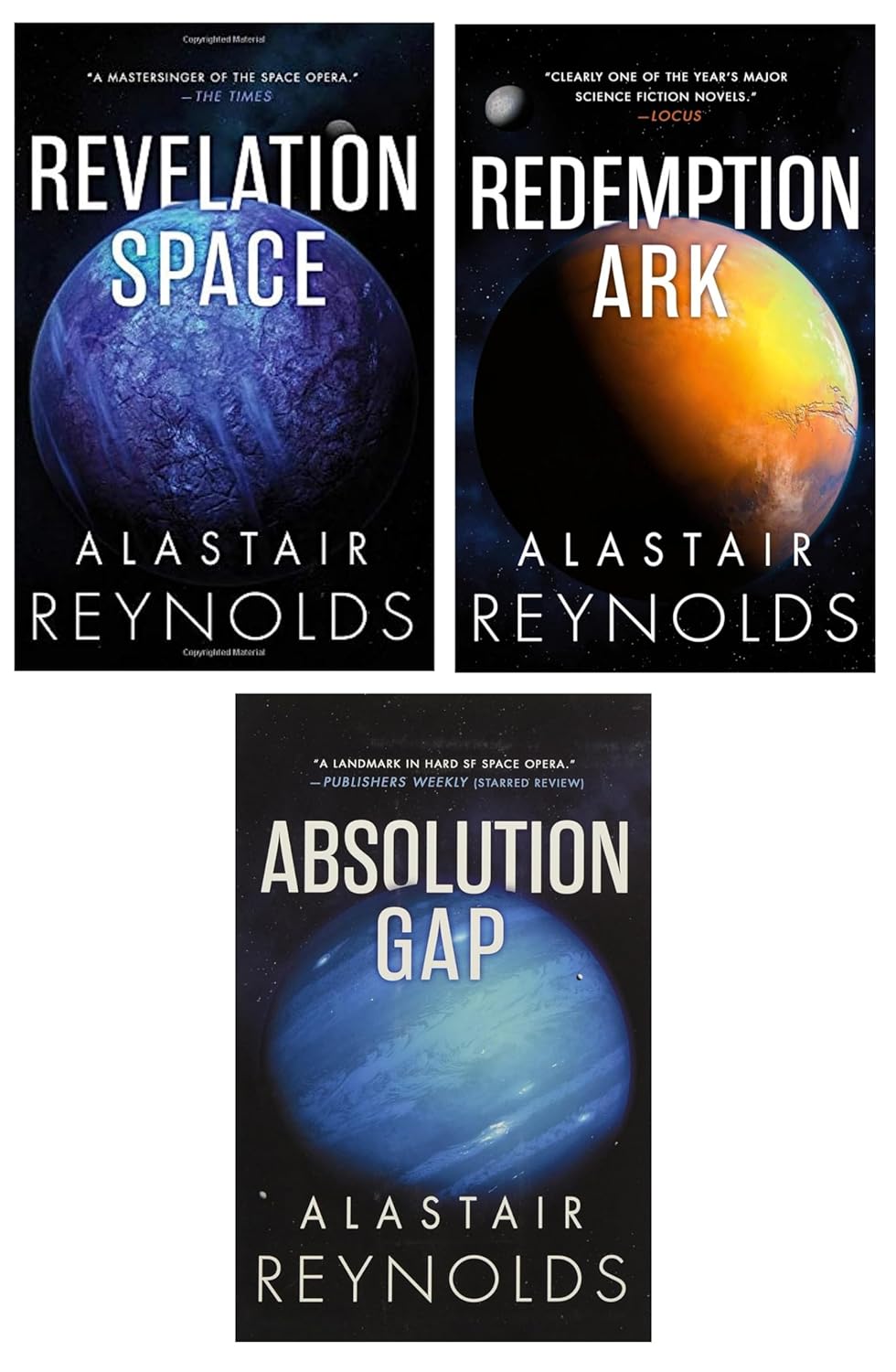 Relevation Space: The Inhibitor Trilogy Series 3 Books Set – Revelation Space, Redemption Ark ...