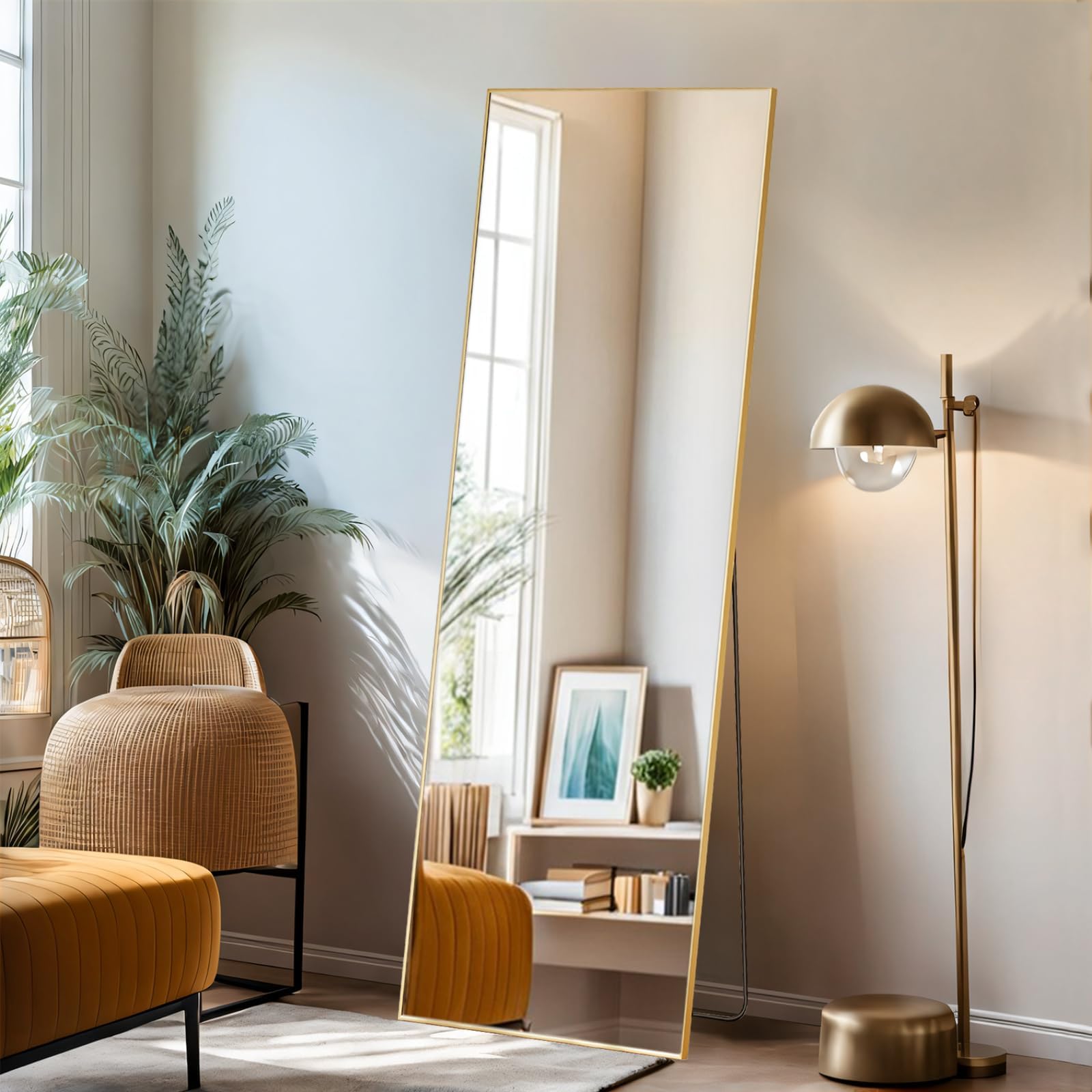 Amazon.com: Zibbizo Mirror Full Length, 16"x59" Body Wall Mirrors with ...