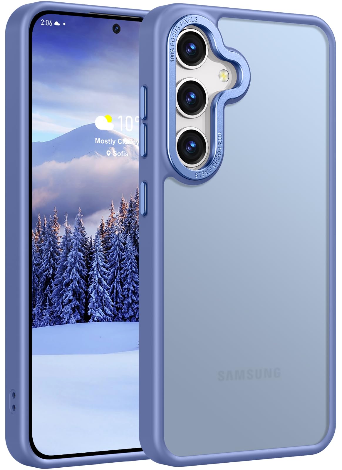 Amazon.com: Rayboen for Samsung Galaxy S24 Plus Case, Translucent ...