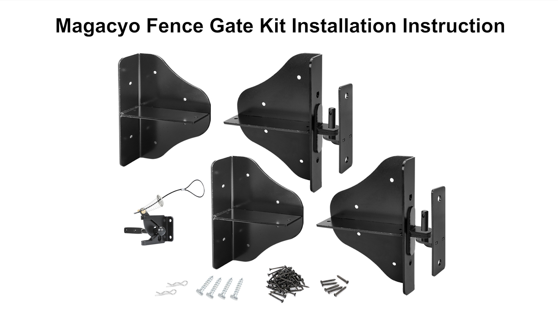 Snapklik.com : Magacyo Fence Gate Kit Gate Hardware