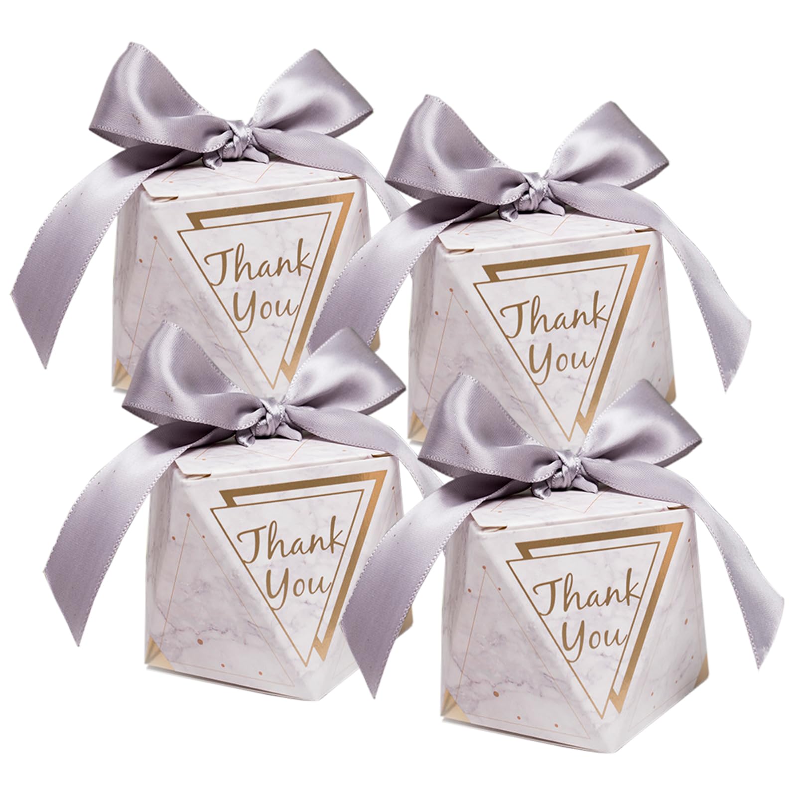 Allbusky 20PCS Diamond Shape Paper Candy Boxes with Ribbon, Paper ...