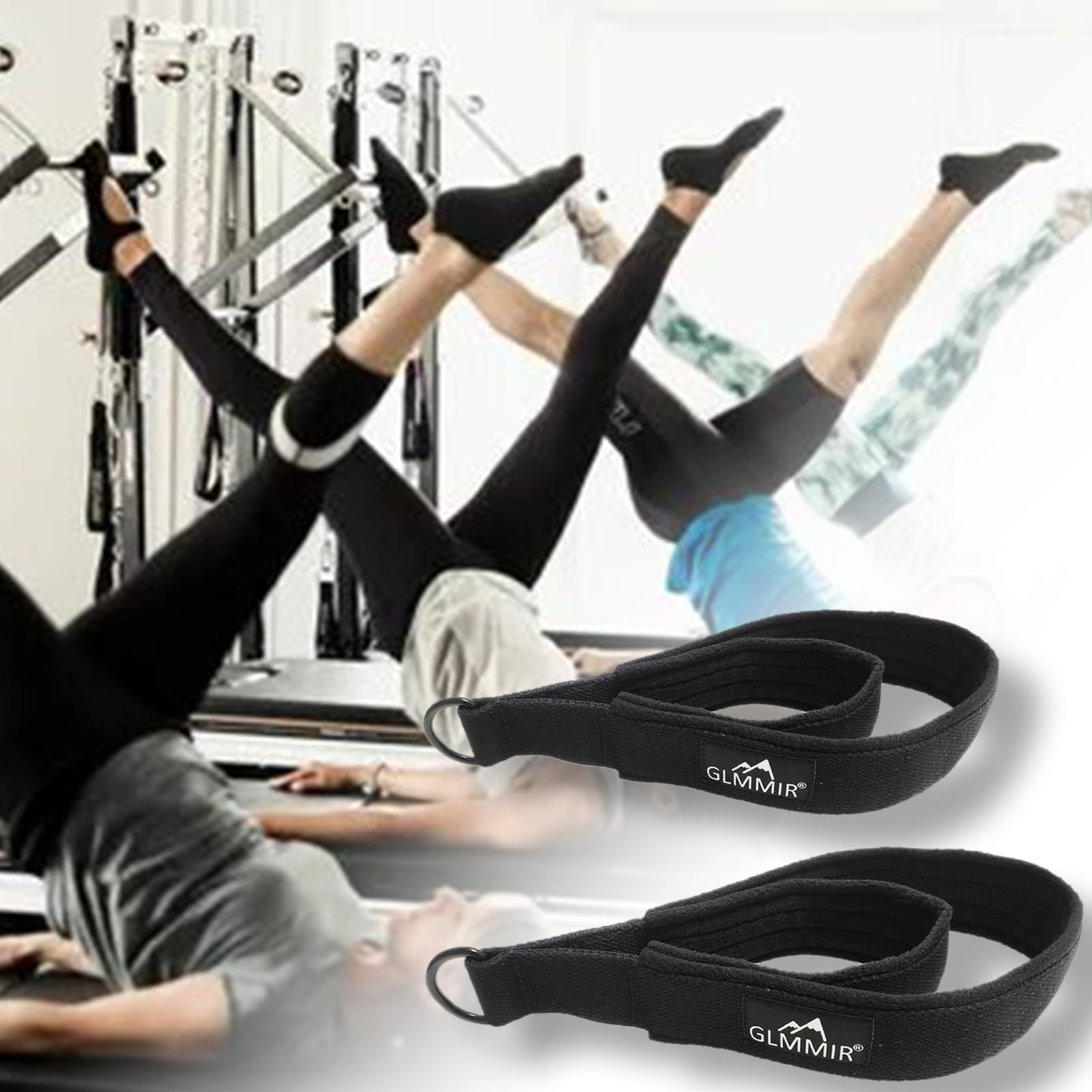 Anneau Pilates GLMMIR Pilates Double Loop Straps For , Fitness Metal ...