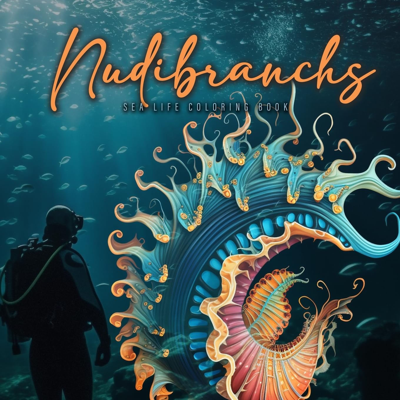Amazon.com: Nudibranchs Coloring Book for Adults: Fantasy Sea Slugs ...