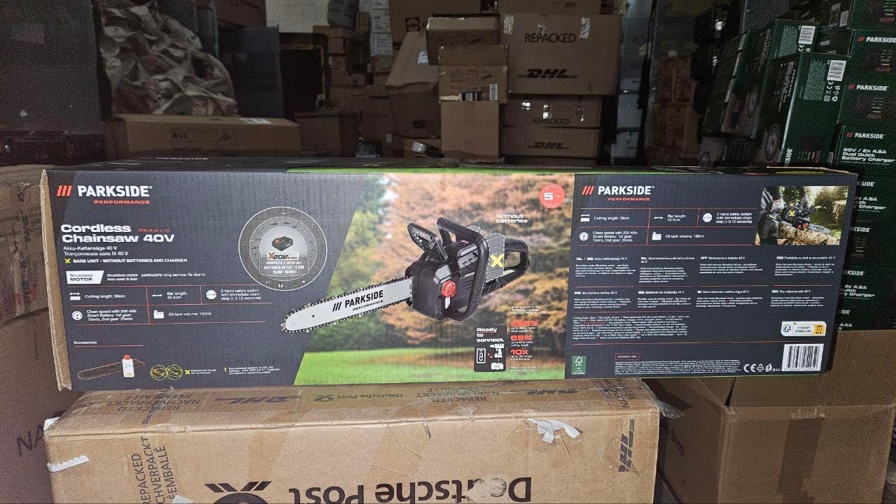 Parkside PERFORMANCE® - Motosega a batteria 40 V PPKSA 40 Li B2, senza ...