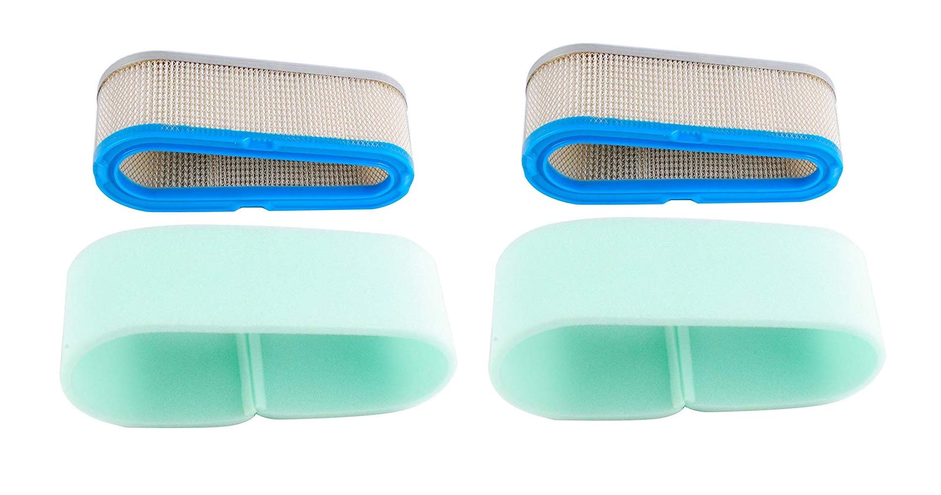 Amazon.com: Briggs & Stratton 2 Air Filters Plus 2 Pre-Filters ...