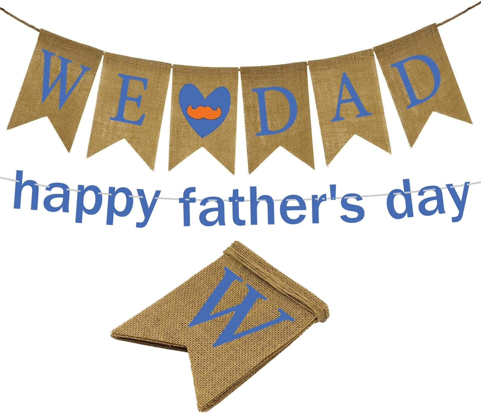 Amazon.com: zxyxka Happy Father's Day Banner, Best Dad Ever Bunting ...