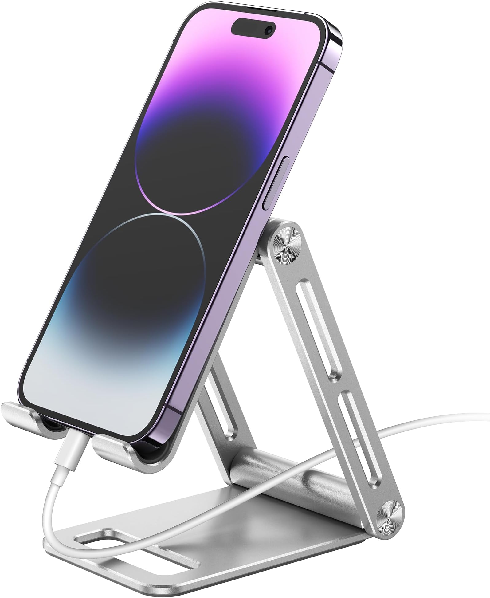 Amazon.com: Adjustable Cell Phone Stand - Foldable Phone Holder Cradle ...