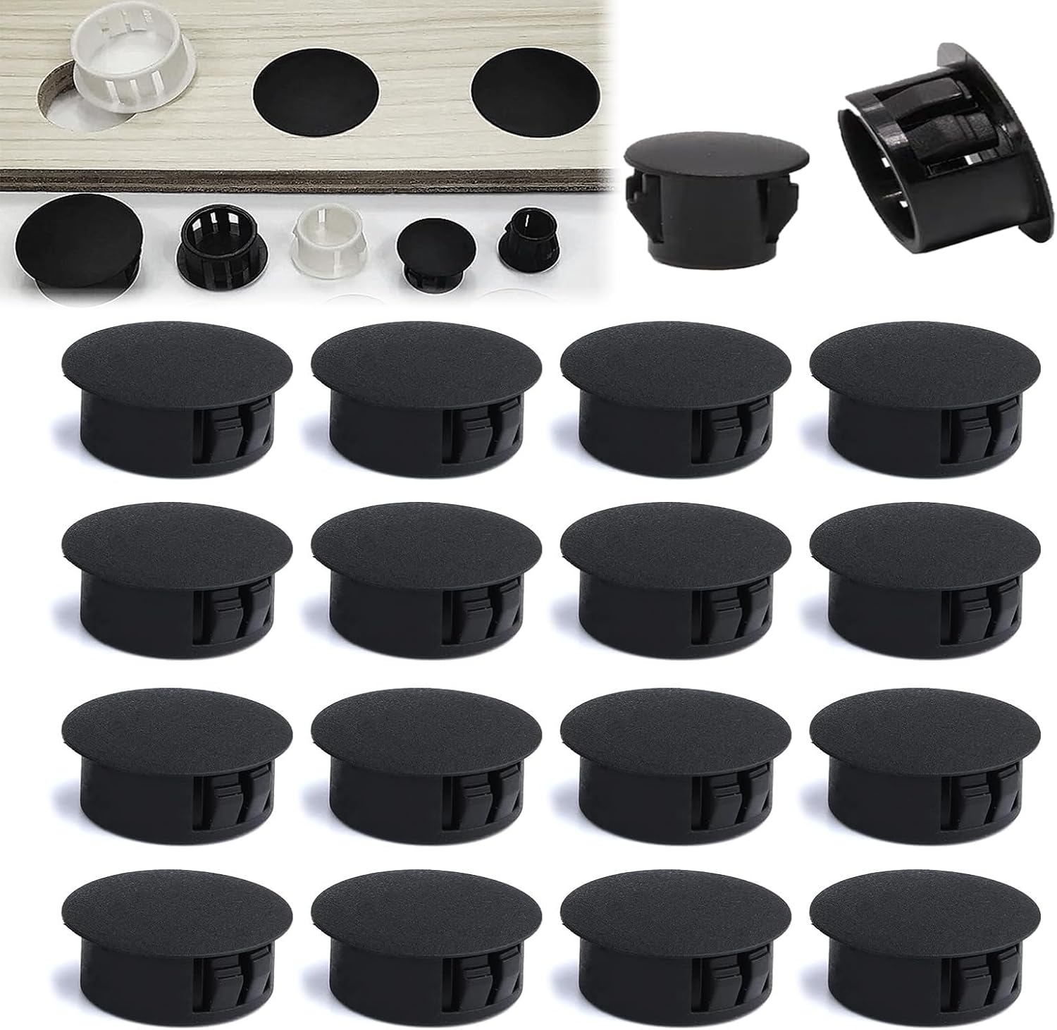 Amazon.com: HJYZY Various Size - Nylon Plastic Hole Plug Round Drill ...