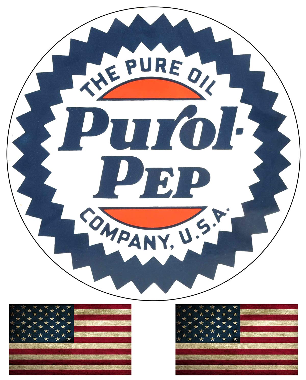 Pure Oil Gasoline Signs