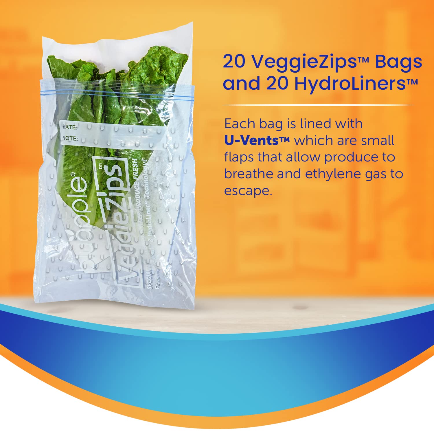 Snapklik.com : Bluapple VeggieZips Premium Produce Storage Bags ...