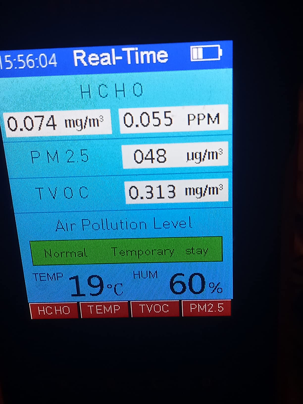 SMILEDRIVE® Air Quality Monitor Pollution Meter Detector Color LCD ...